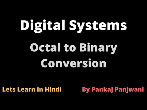 Learn Digital Systems | octal to binary conversion | Hindi - Mind Luster