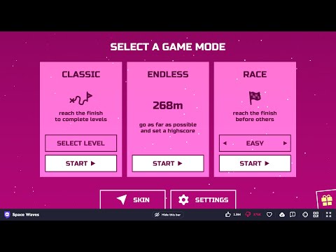 I played space waves on crazygames!