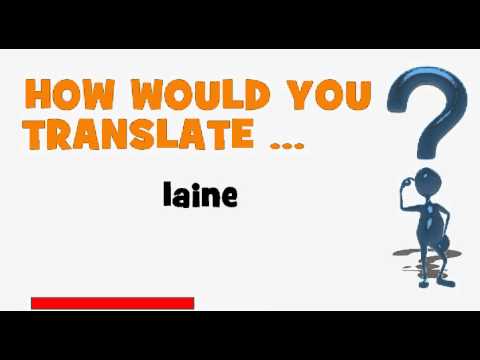 FRENCH TRANSLATION QUIZ = laine