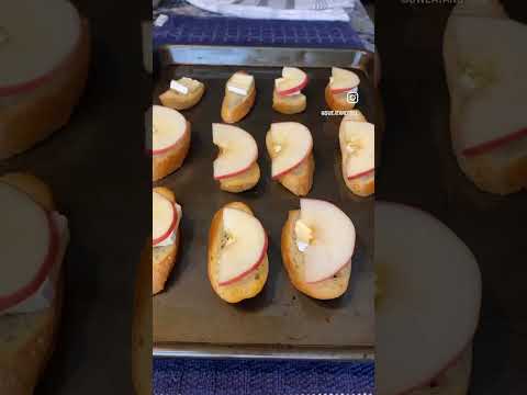 Apple & brie bites | great last minute appetizer to please a crowd. #appetizer
