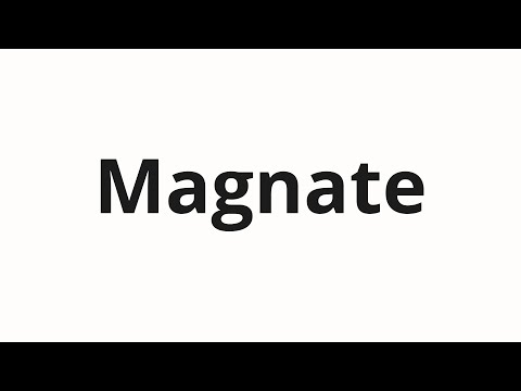 How to pronounce Magnate