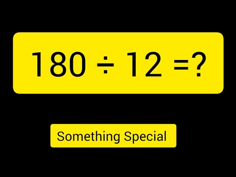 180 Divided by 12 ||180 ÷ 12||How do you divide 180 by 12 step by step?||Long Division||180/12