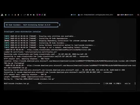 VS Code Insiders installation script