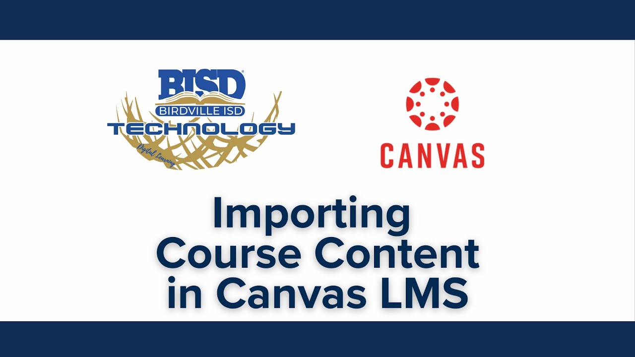 Importing Course Content in Canvas LMS