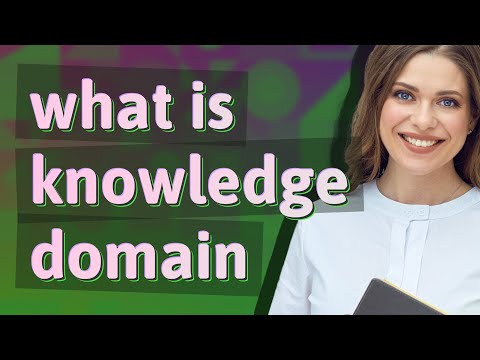 Knowledge domain | meaning of Knowledge domain