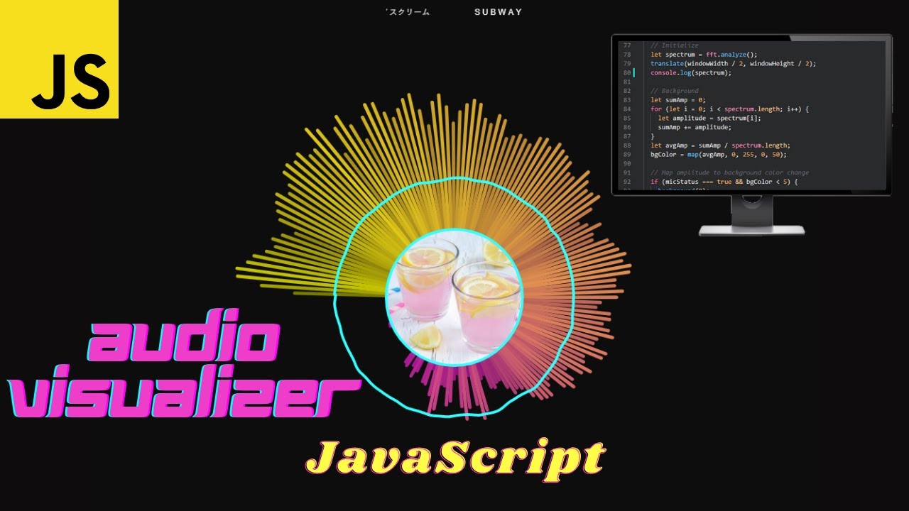 I made an audio visualizer with JAVASCRIPT