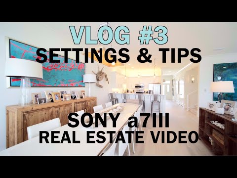 Vlog #3 - Sony a7III Real Estate Video Settings & Tips - Slog3