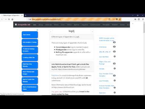 Different types of Appenders in Log4j. | javapedia.net