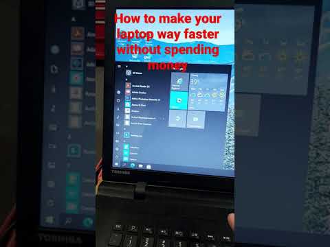 How to make laptop faster without spending money Easy to follow Tip