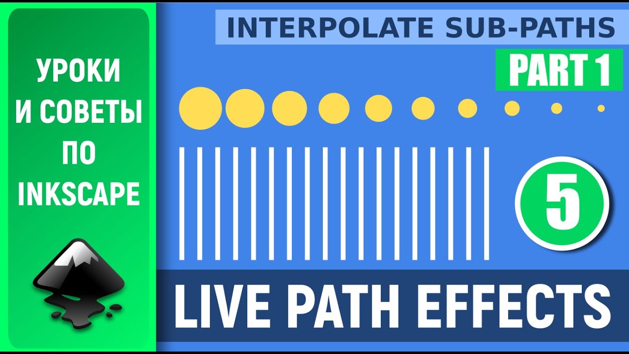 Interpolate Sub-Paths (Part 1). Inkscape Live Path Effects(LPE)