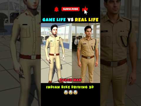 Game Life Vs Real Life Indian Bikes Driving 3d 🤯 #gamingshorts #shorts #viralshort #ibd3d