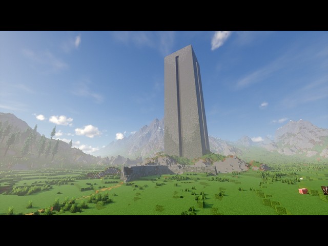 Endless Corridors: The Monolithic Maze in the Mountains Minecraft Map
