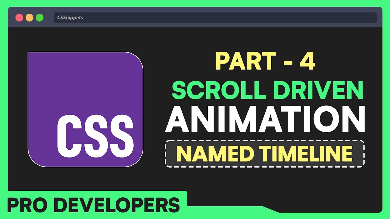 CSS Named Timelines – Animate Multiple Elements on Scroll