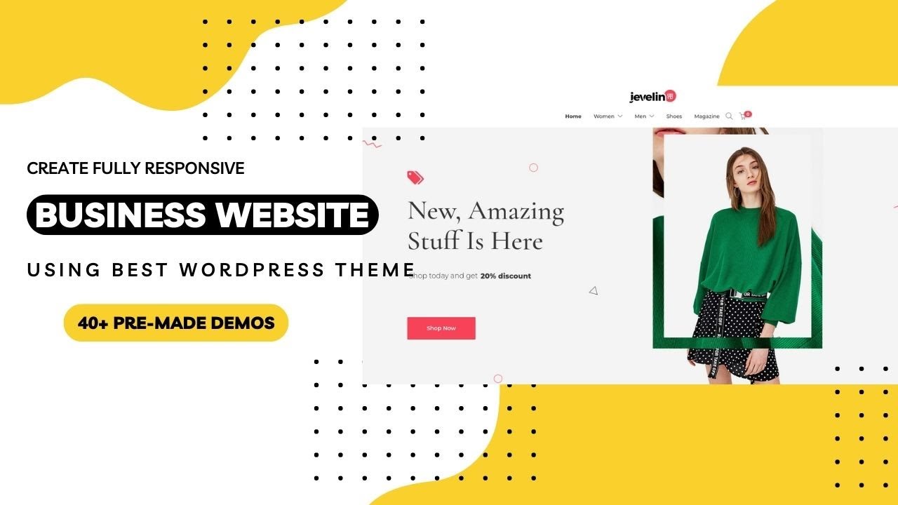 40+ Multi Purpose Pre-Built Websites | Responsive AMP  Business Website Theme | Jevelin WP Theme