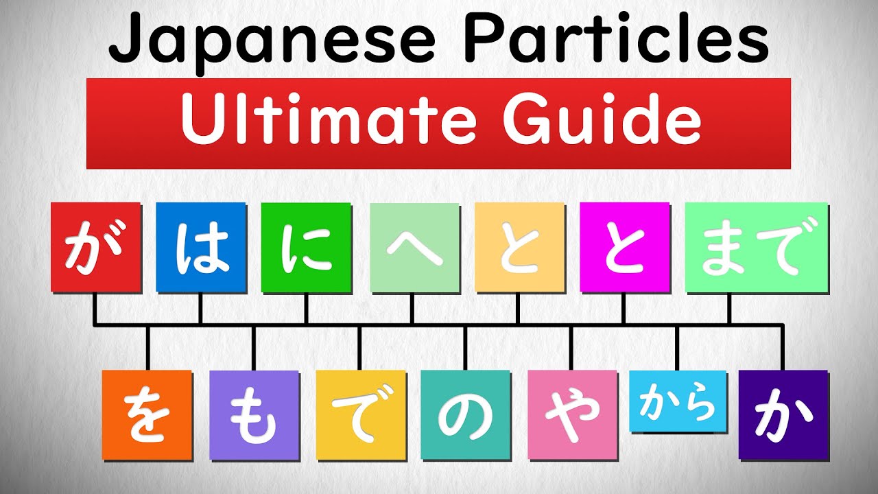 The ULTIMATE Guide to Japanese Particles