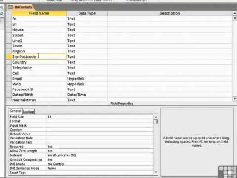 Microsoft Access 2010 - The Primary Key - Tutorial