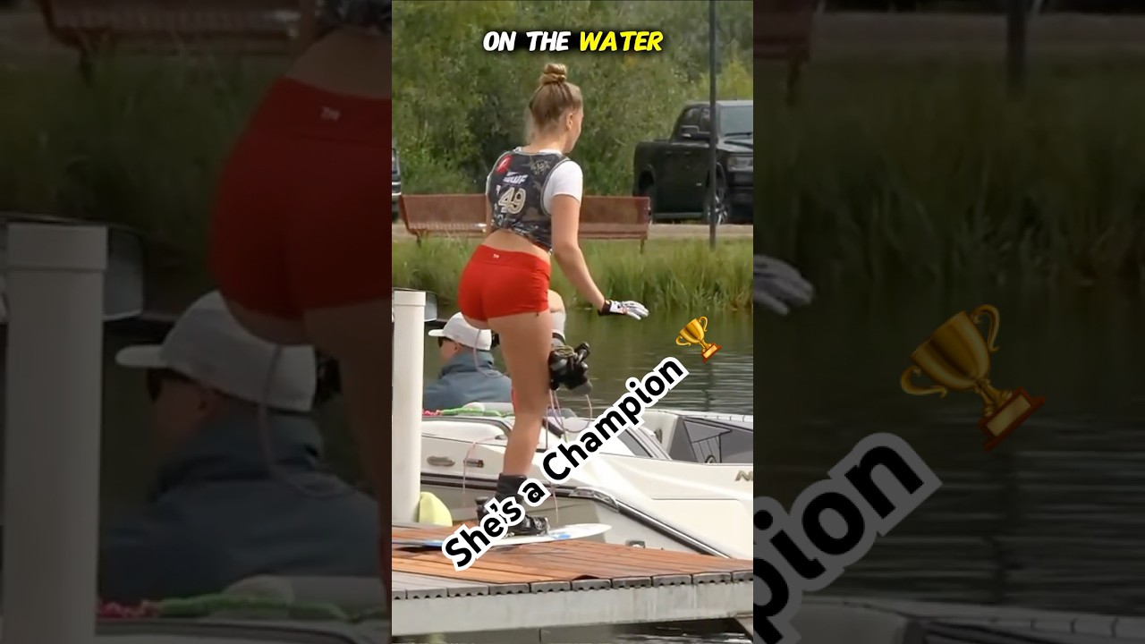 She's Incredible!!! 🔥😍🏆 Hannah Stopnicki | Women’s Trick Champion #waterskiing #female #champion