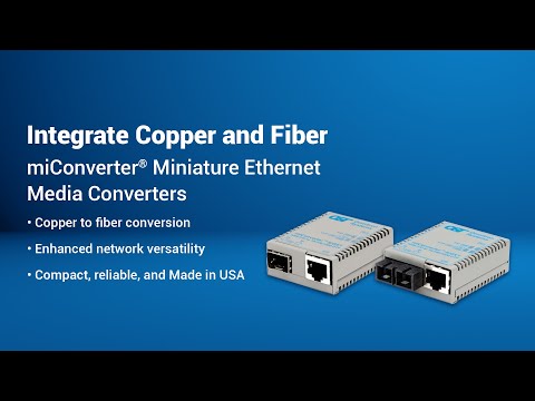 miConverter® Miniature Ethernet Media Converters by Omnitron Systems