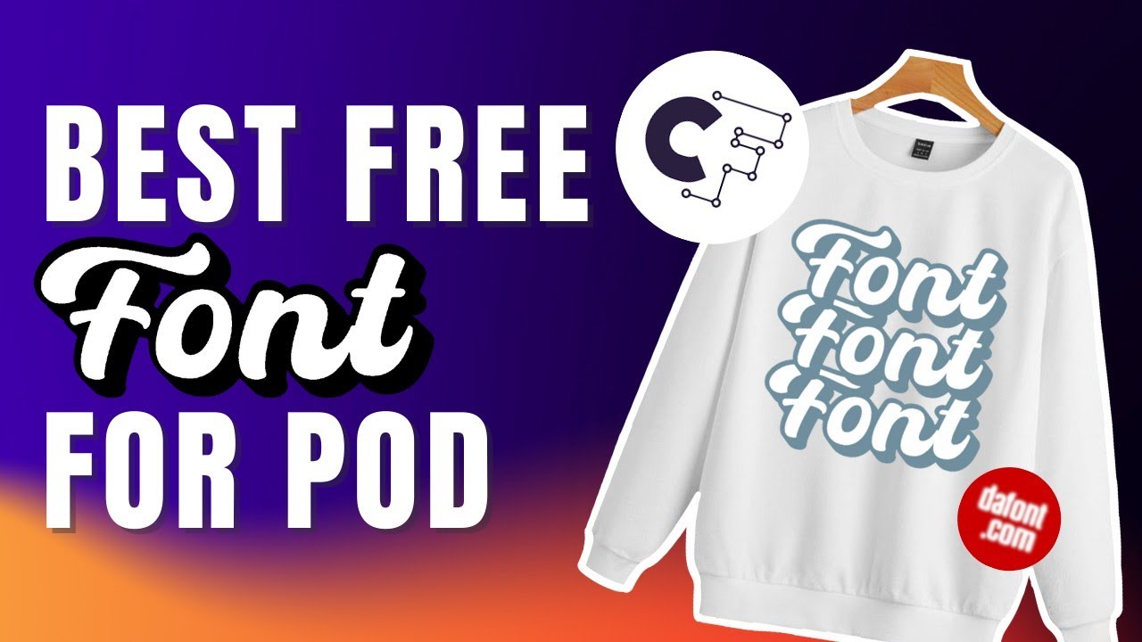 Best FREE Fonts for POD (Print on Demand)