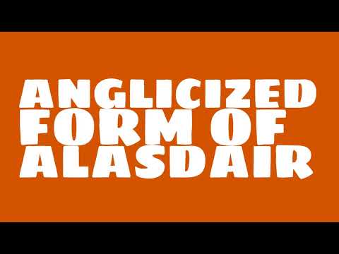 What is the origin of the name Alister?