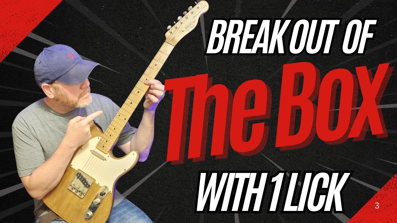 Break out of the Pentatonic Box with 1 Lick - An easy visual way to see outside the box.