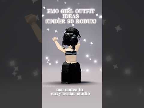 EMO GIRL OUTFIT IDEAS (under 90 robux) #roblox #shorts