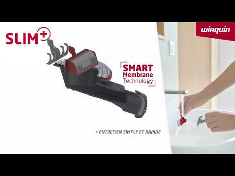 Membrane Slim+ avec filtre à cheveux amovible pour évacuation bonde de ...