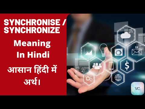 Synchronise / Synchronize Meaning In Hindi | Synchronise / Synchronize का आसान हिंदी में अर्थ।