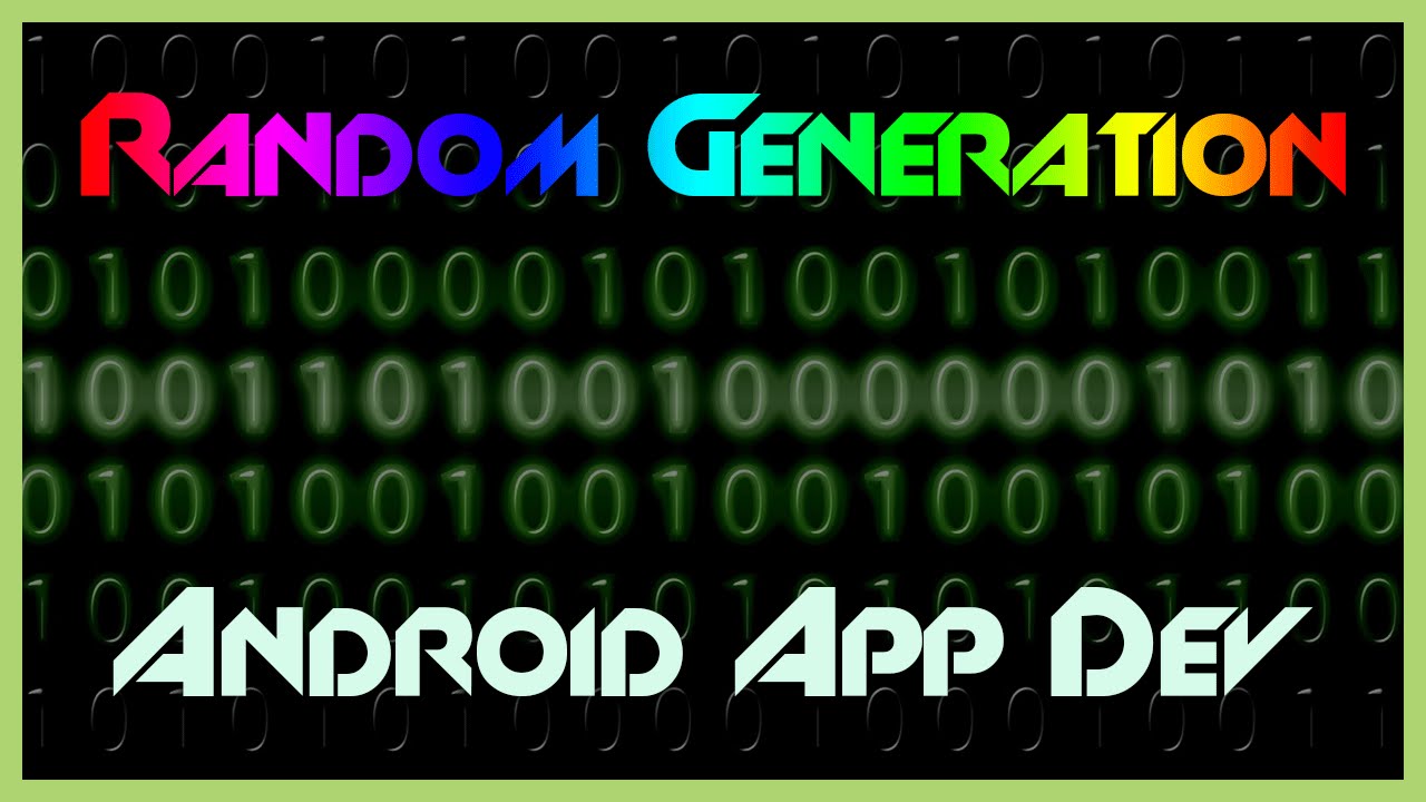 TUTORIAL: Random Number Generation - Android | Java Development