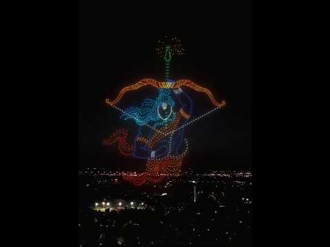 drone show in aayodhya राम भगवान 🪔 #aayodhya#ram#rammandir#hindu#aayodhyarammandir#rambhkt#drone
