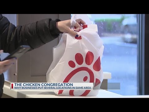 Why are Chick-fil-A restaurants so close together in Columbus?