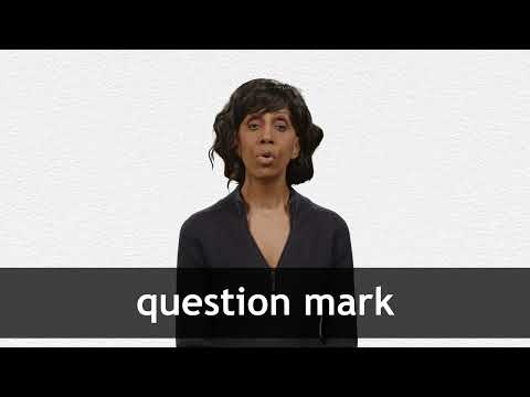 How to pronounce QUESTION MARK in American English