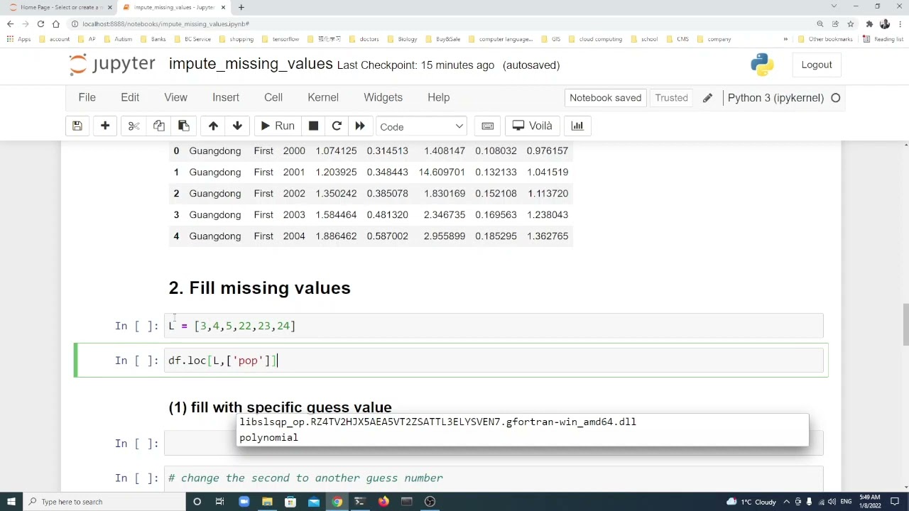 How to impute missing data values -with Python Pandas
