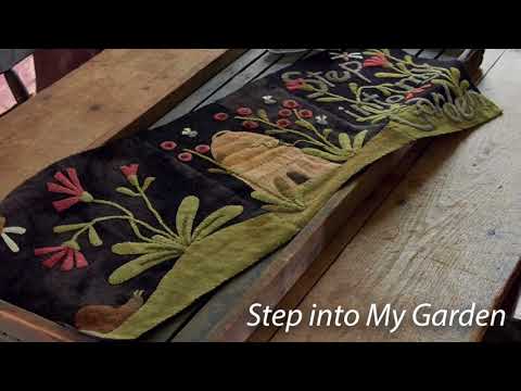 How to whip-stitch wool applique with Maggie Bonanomi