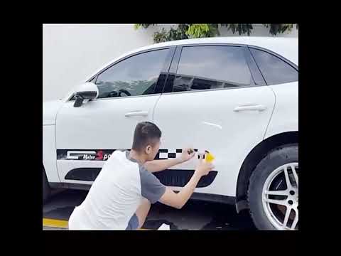 2PCS Car Side Stripes Stickers Vinyl Film Auto Decoration Decals For Volkswagen VW Golf Polo