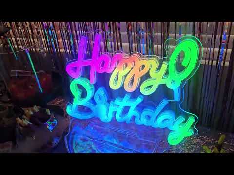 Happy Birthday Neon Sign Extra Large