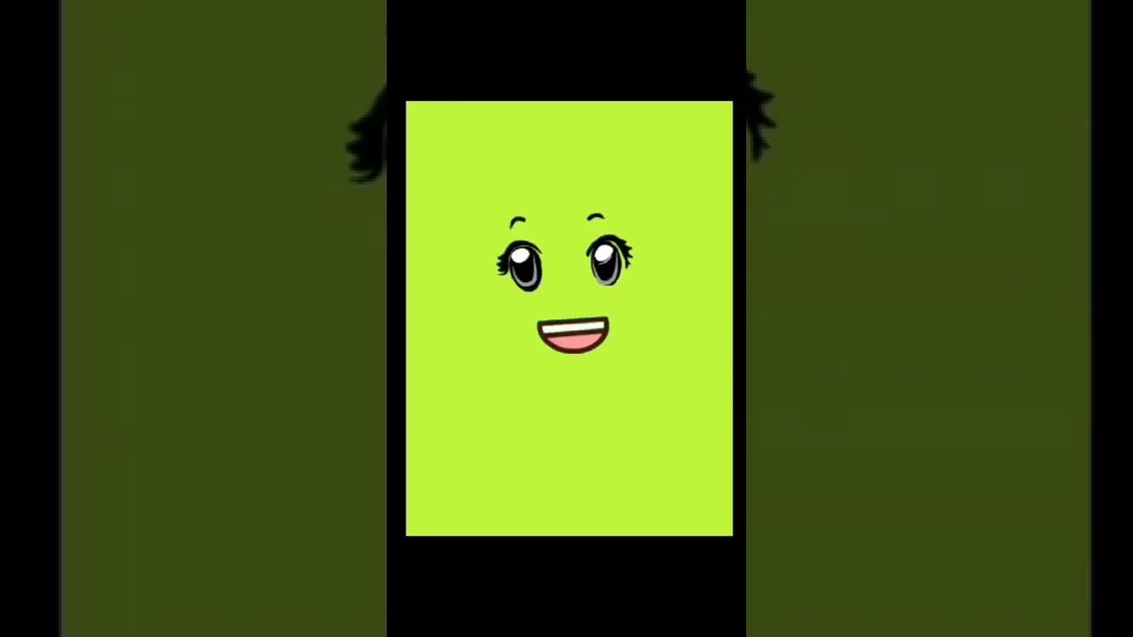 green screen face (mouth and eyes)