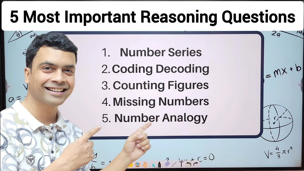 5 Most Important Logical Reasoning Questions | Reasoning Tricks | Maths Tricks | imran sir maths