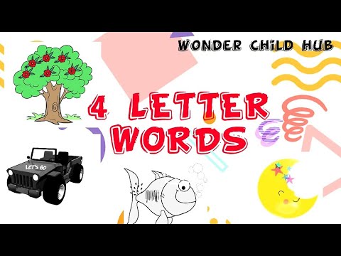 4 letter words | Four letter words for kids #learn4letterwords #4letterwords