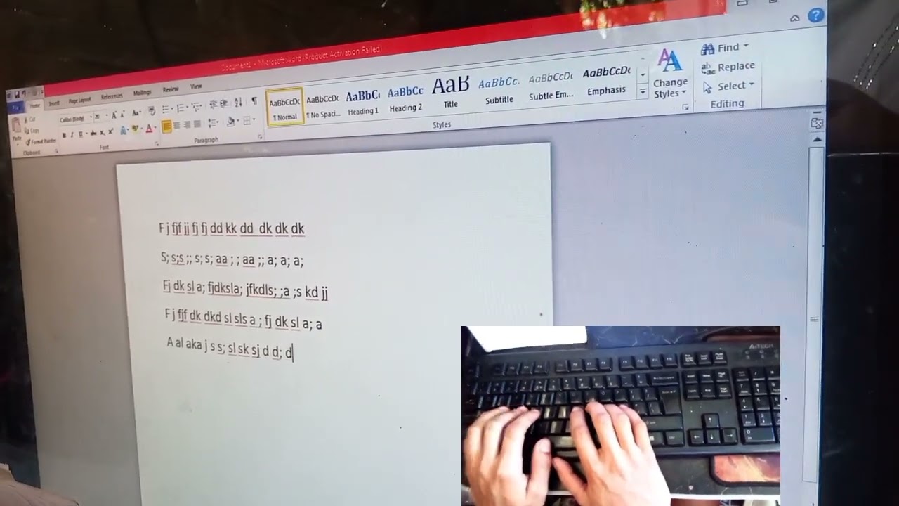 Keyboarding and Documents Processing (practice typing)