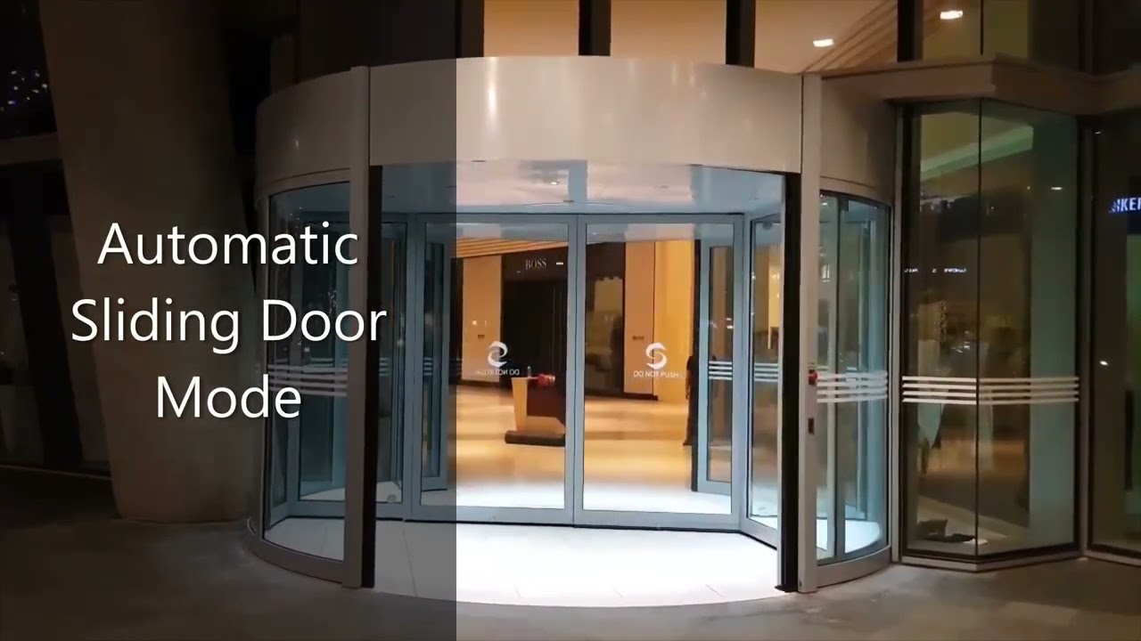 DOORMAX Automatic 2 Wing Automatic Revolving Door Full Demo