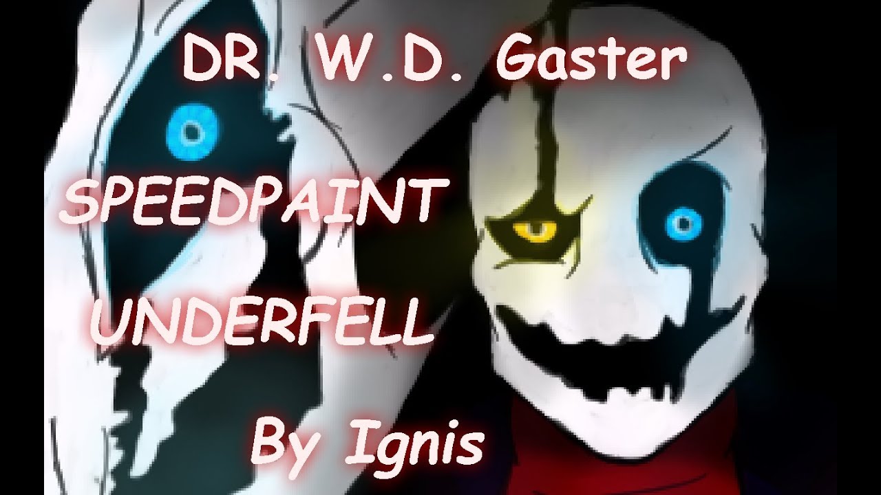 W.D. Gaster - Undertale - Speedpaint | Гастер Арт
