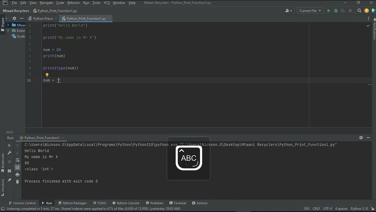 Python Print() Function Part1 - Print strings, integers and Boolean Values.