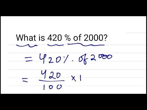 what is 420 % of 2000? | what percent is 420 out of 2000?