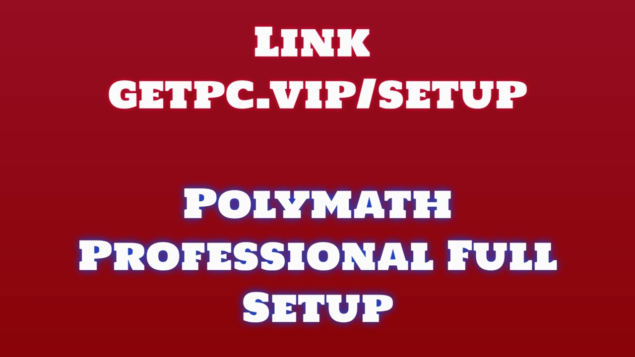 🔸Polymath Professional✅ HOW TO INSTALL 💻PC/LAPTOP [TUTORIAL 2024 no charge👀]