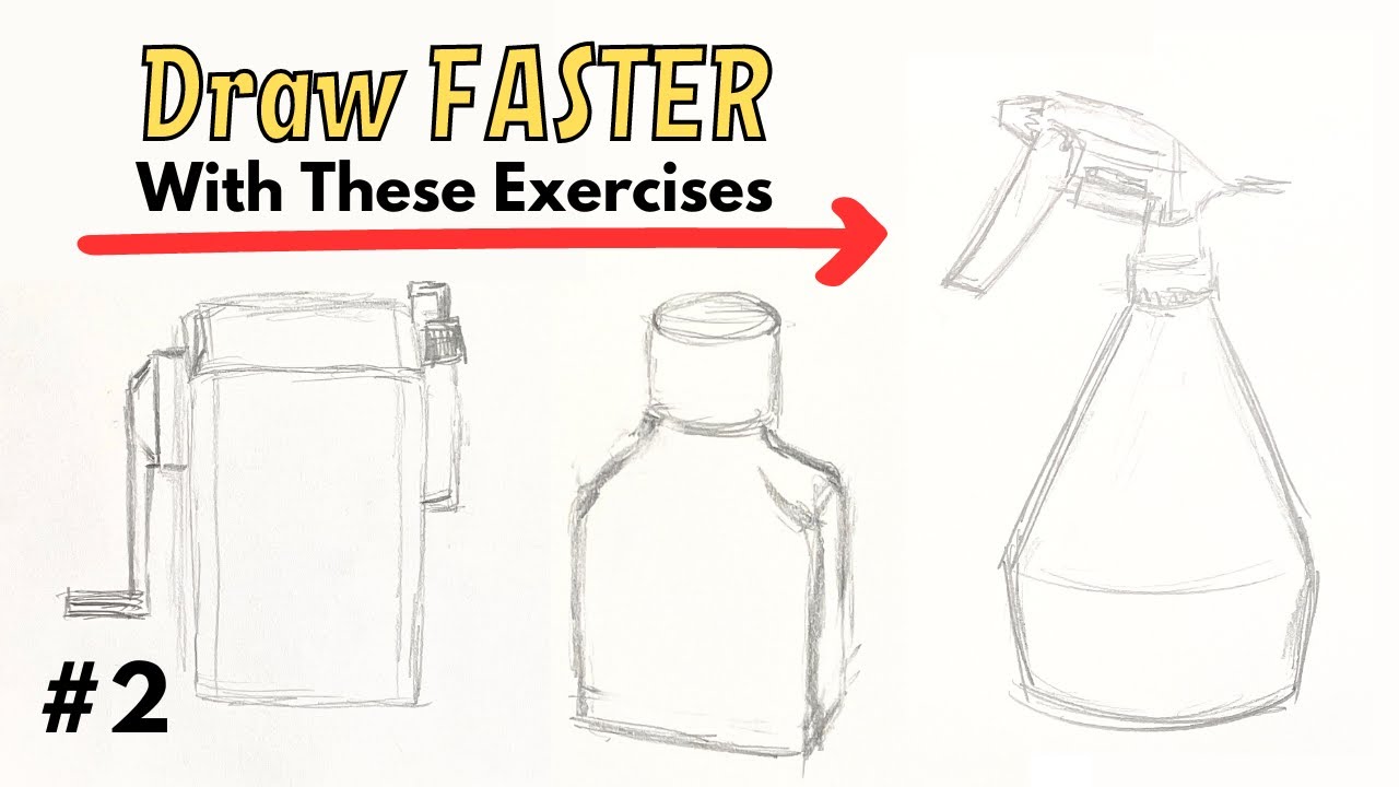 Easy Drawing Exercises: Art Edition 🎨 How to Draw FASTER (In 2 Minutes!)