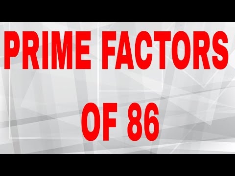 Prime factors of 86