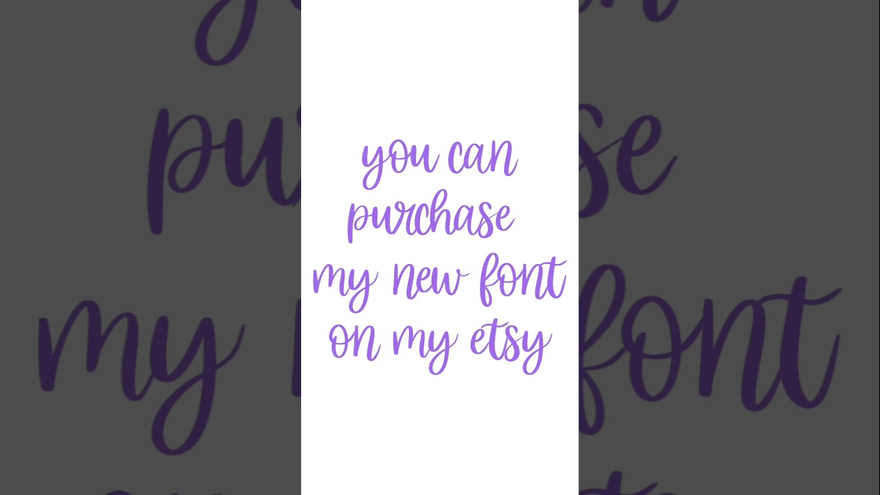 new script font dropped and is perfect for preppy designs✨️#procreate #etsyseller #font #newfont
