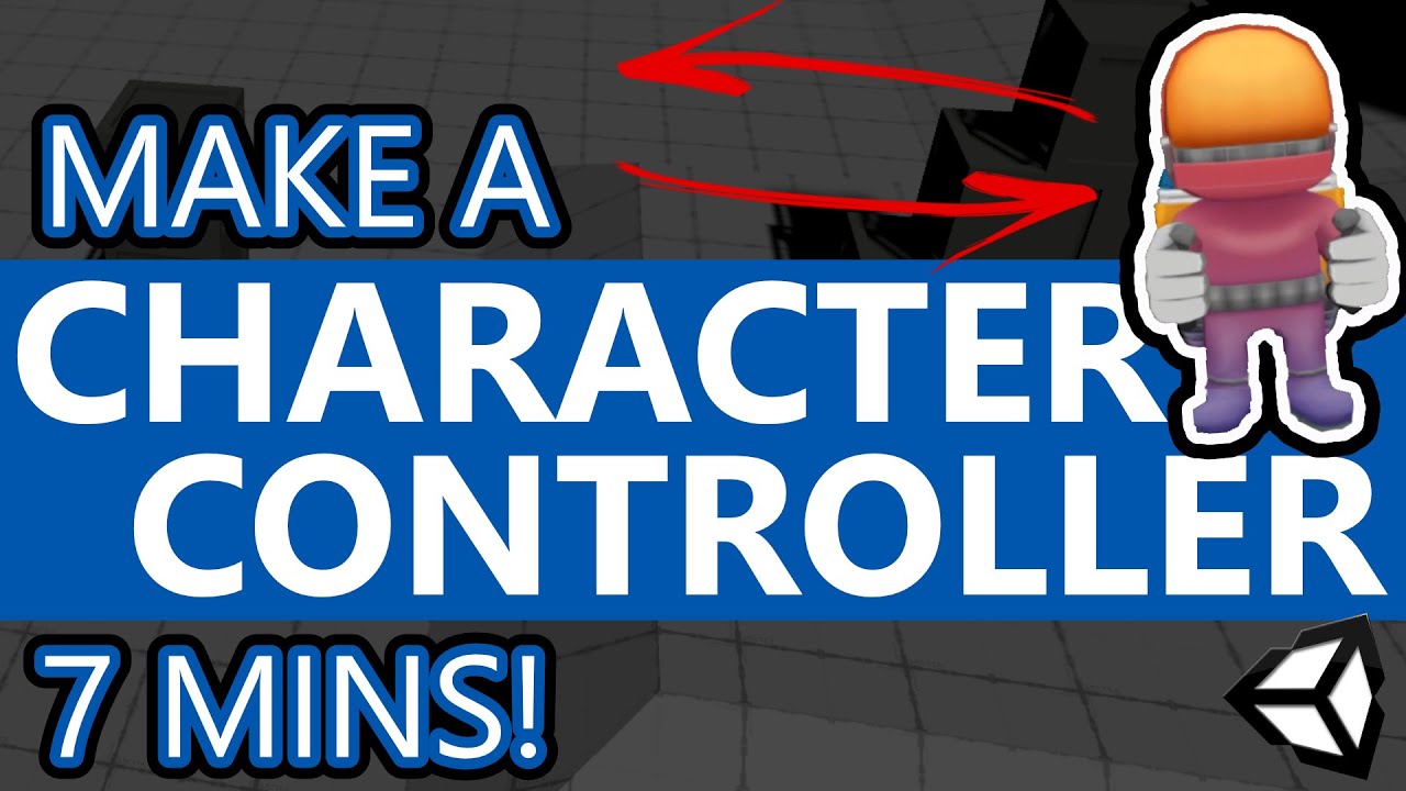How to make a CHARACTER CONTROLLER in 7 Minutes! - Unity