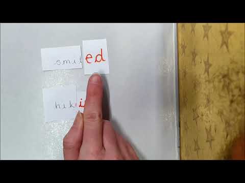 Adding ing and ed suffixes to verbs - verbs that end in e and y